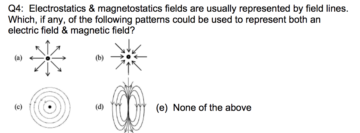 Solved Q4: Electrostatics & magnetostatics fields are | Chegg.com