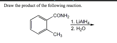 Solved Draw the product of the following reaction. CONH2 1. | Chegg.com