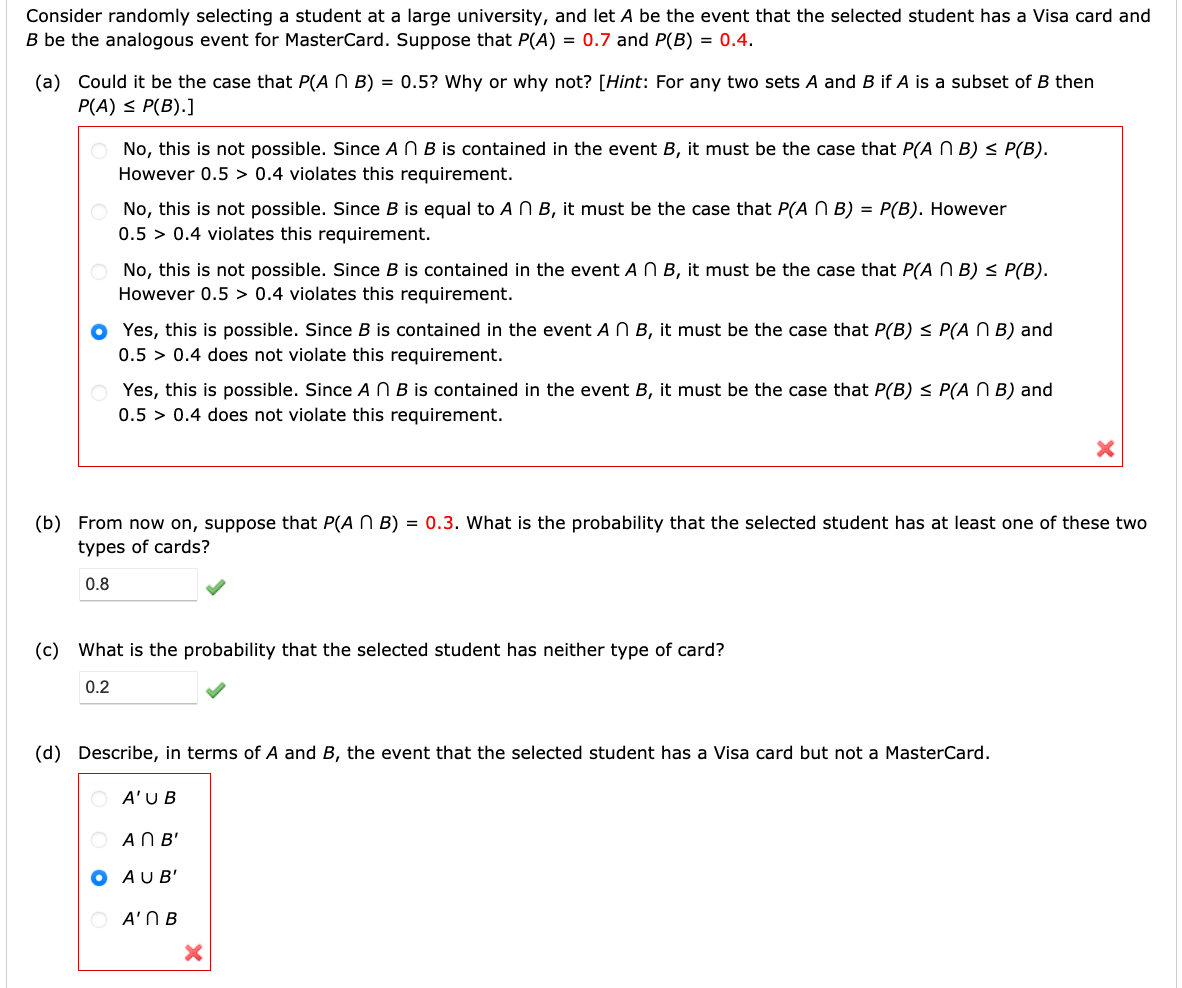 Solved Consider randomly selecting a student at a large | Chegg.com