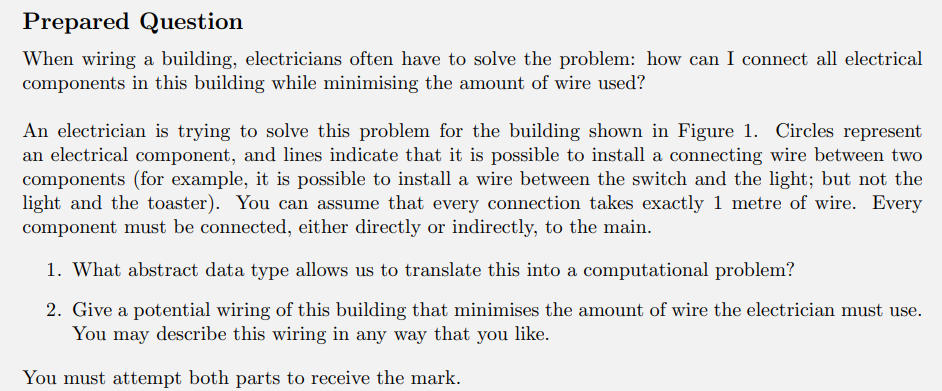 Prepared Question When wiring a building, | Chegg.com