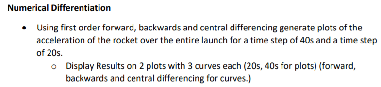 Solved Numerical Differentiation Using first order | Chegg.com