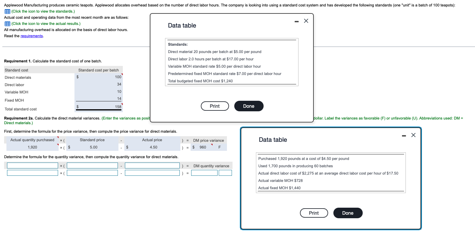 Solved (Click the icon to view the actual results.) Data | Chegg.com
