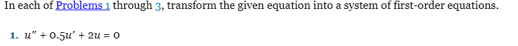 Solved In each of Problems 1 ﻿through 3 , ﻿transform the | Chegg.com