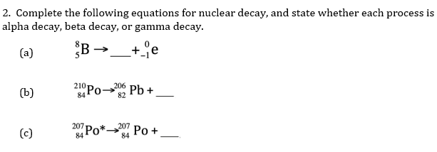 Gamma Decay Equation