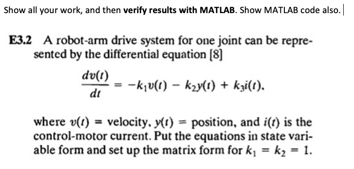 Solved Show all your work, and then verify results with | Chegg.com