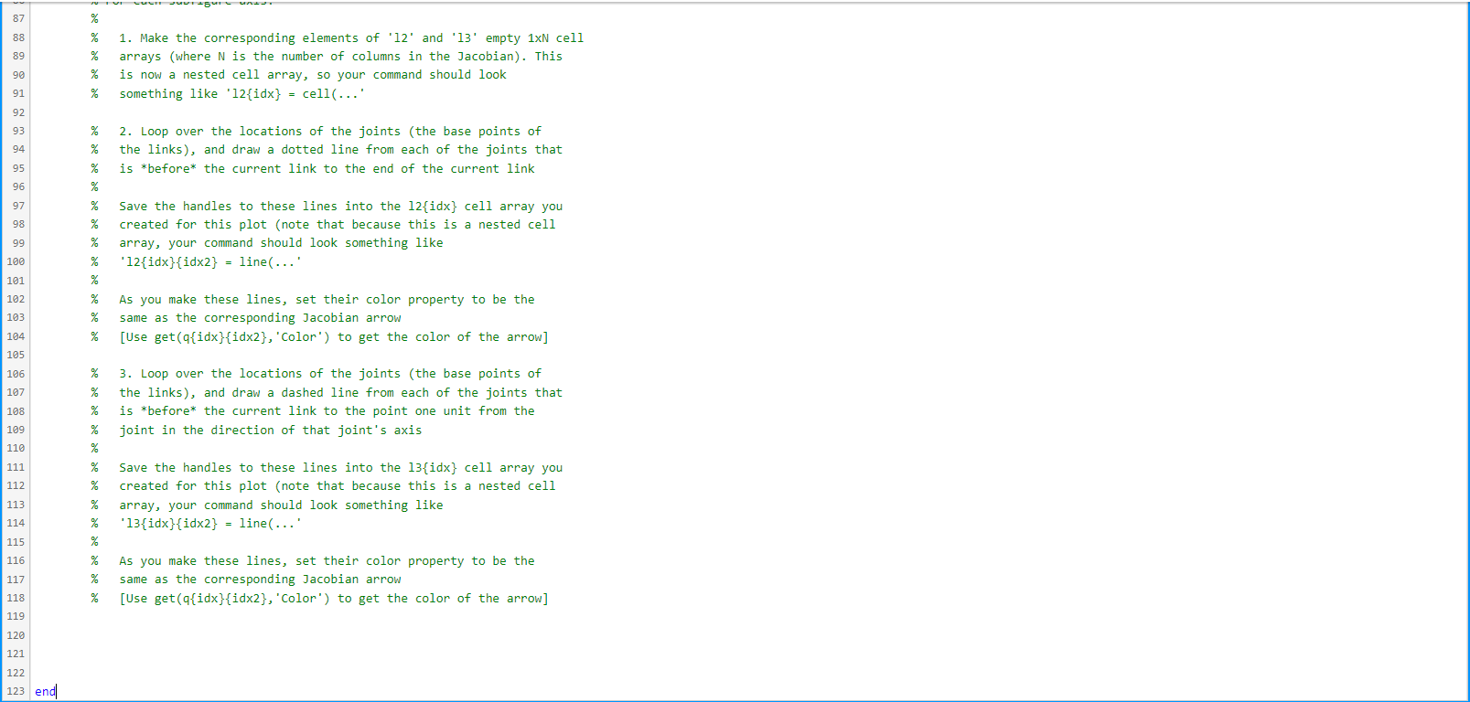 Solved Make a set of plots of a 3-link arm, overlaid with | Chegg.com