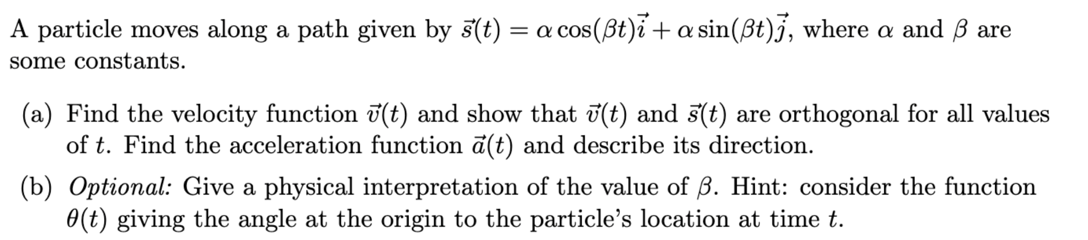 Solved A particle moves along a path given by | Chegg.com