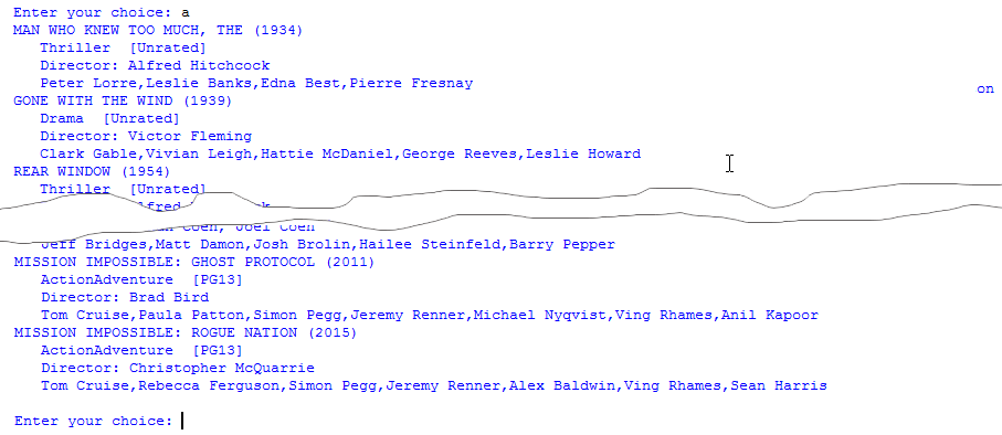 Solved Create a Python program that reads movie data from a | Chegg.com