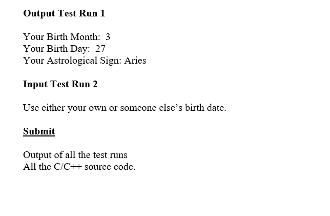 Solved Description Write a program that determines the | Chegg.com