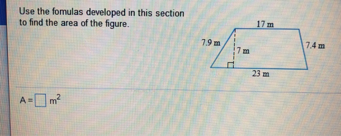 Solved Use the fomulas developed in this section to find the | Chegg.com