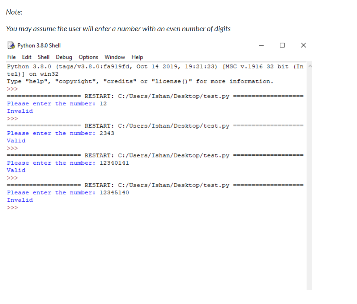 Solved Ask the user to enter a number . The number is valid | Chegg.com