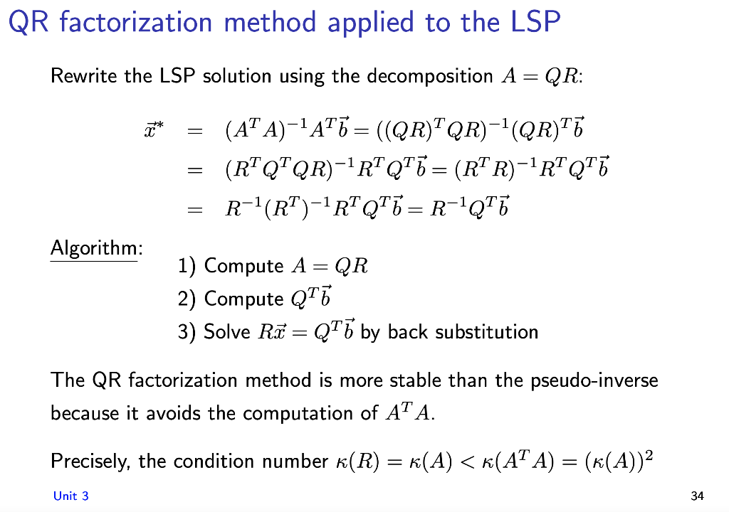 Solved Least-squares approximate solution to an | Chegg.com