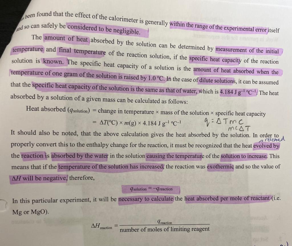 Solved INTRODUCTION Every chemical change is accompanied by | Chegg.com