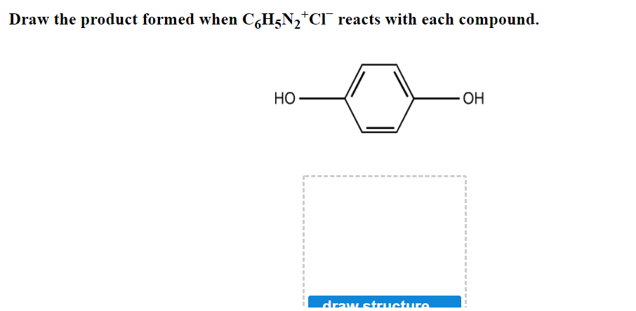 Solved Draw the product formed when CH3N2 CI reacts with | Chegg.com