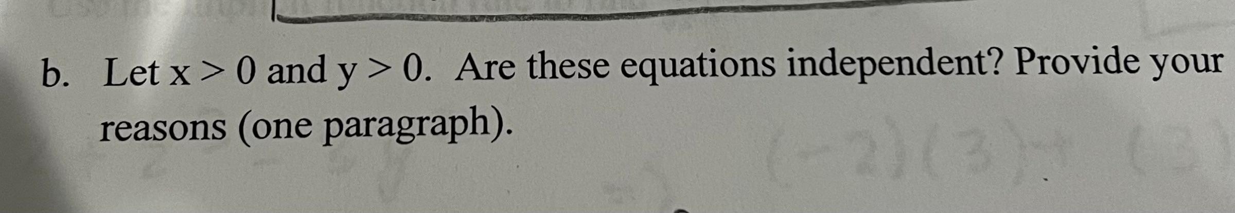 Solved ints) Given the following equations: | Chegg.com Solved ints) Given the following equations: | Chegg.com