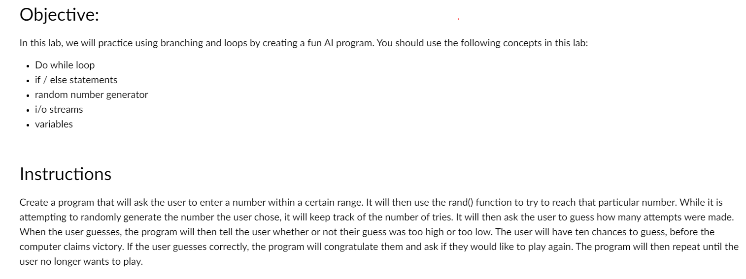 Solved Objective: In this lab, we will practice using | Chegg.com