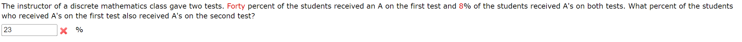 Solved The instructor of a discrete mathematics class gave | Chegg.com