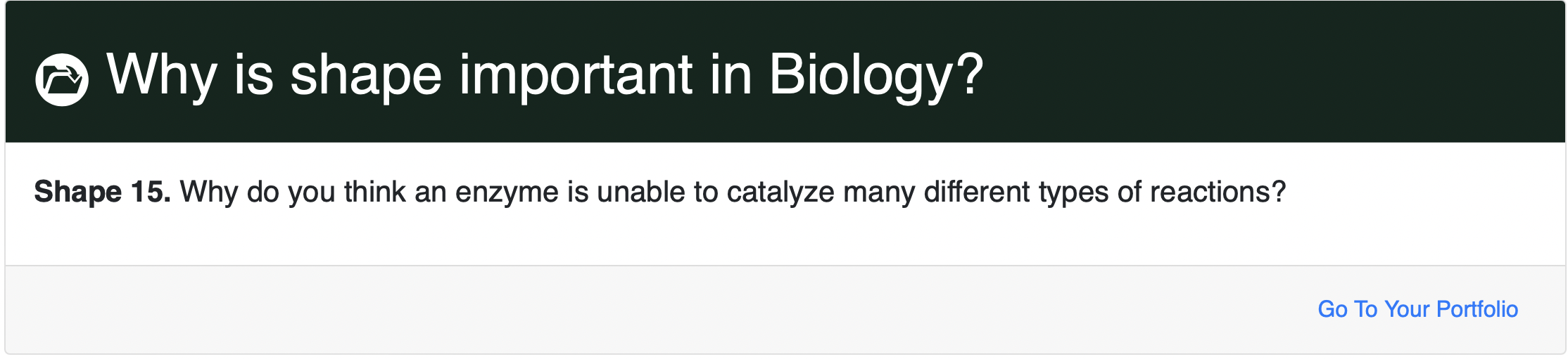 Solved Shape 15. Why do you think an enzyme is unable to | Chegg.com