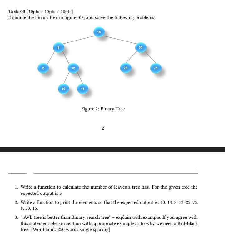 Solved Task 03 [10pts + 10pts + 10pts] Examine the binary | Chegg.com