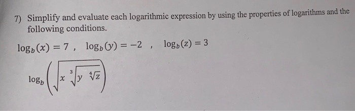 Solved Simplify and evaluate each logarithmic expression by | Chegg.com