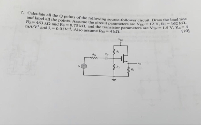 Solved 7. Calculate all the Q points of the following | Chegg.com