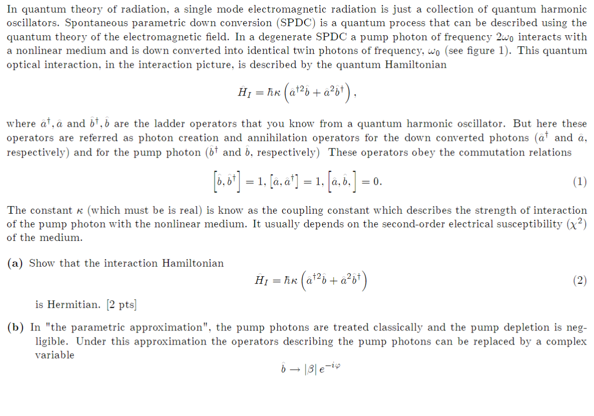 In quantum theory of radiation, a single mode | Chegg.com