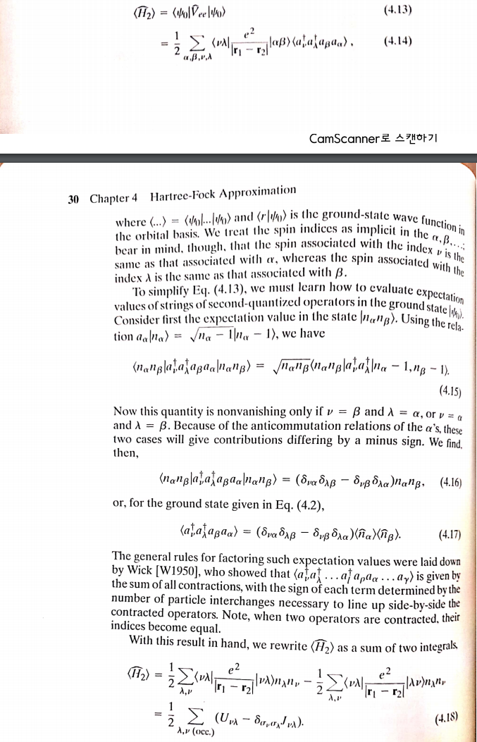Hartree - Fock approximation From the following | Chegg.com