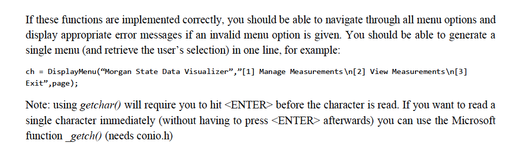 Phase 1: Nested Navigation Menus Your program should | Chegg.com