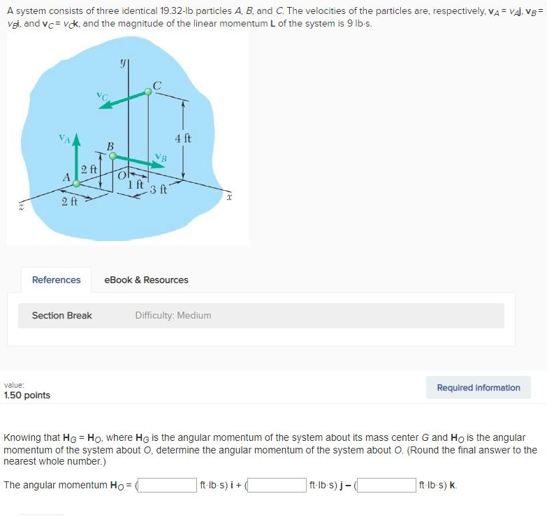 Solved: A System Consists Of Three Identical 19.32-lb Part... | Chegg.com