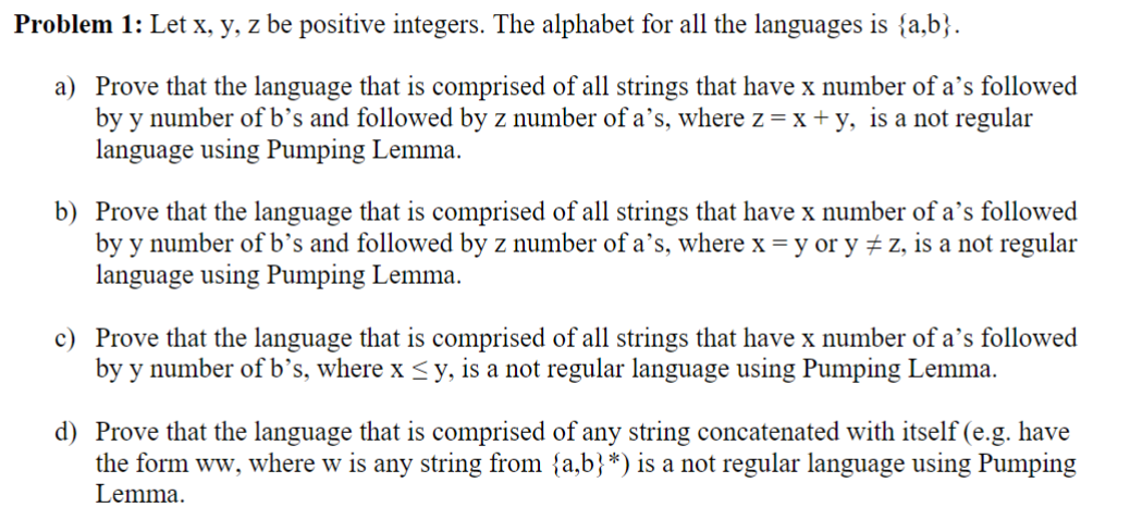 Solved Problem 1: Let x,y,z ﻿be positive integers. The | Chegg.com
