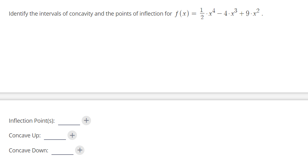 Solved Identify the intervals of concavity and the points of | Chegg.com