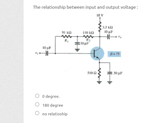 Solved The relationship between input and output voltage : | Chegg.com