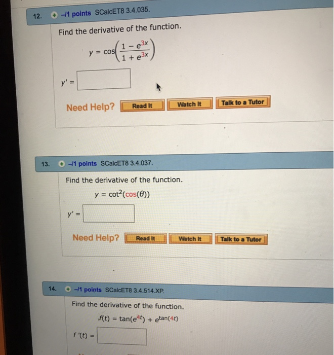 Solved 12. + -11 points SCalcET8 3.4.035. Find the | Chegg.com Solved 12. + -11 points SCalcET8 3.4.035. Find the | Chegg.com