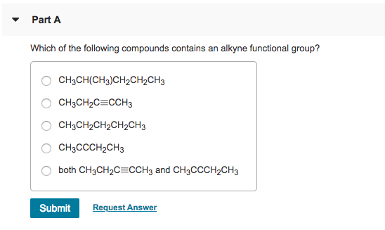 Solved Part A Which of the following compounds contains an | Chegg.com