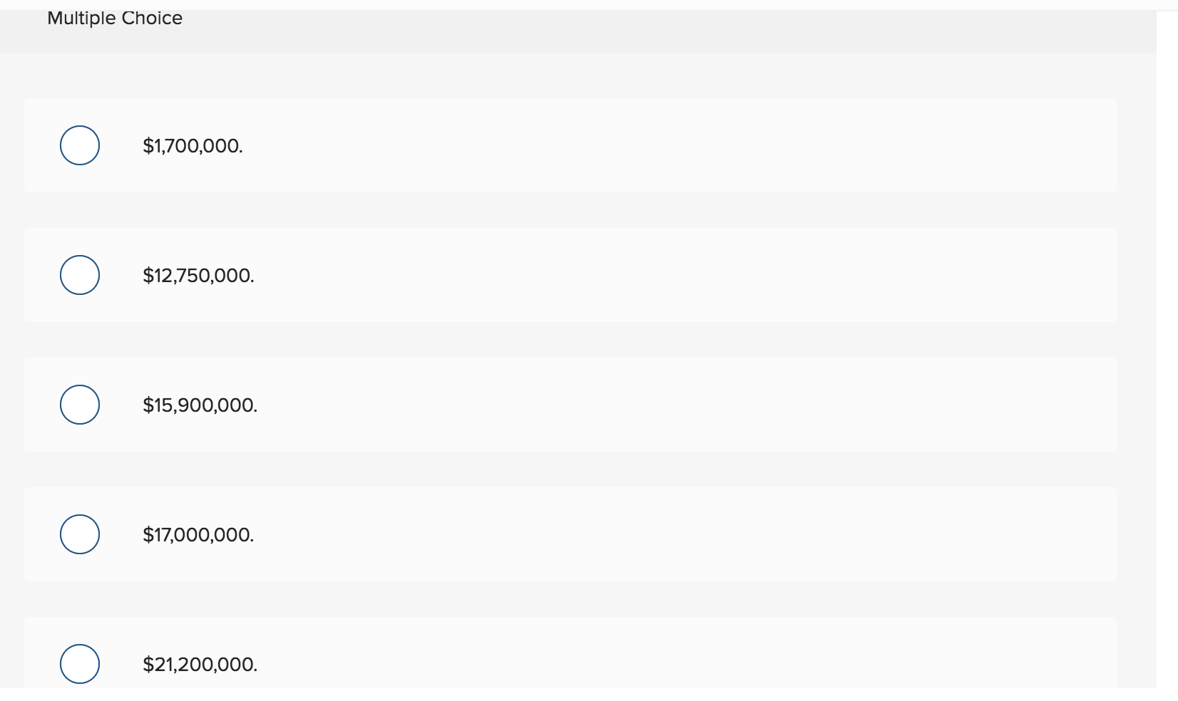 Solved Natarajan, Inc. had the following operating segments, | Chegg.com