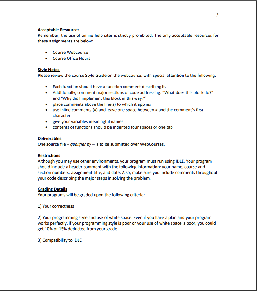 Solved Program \#9 Concepts in Computer Science - COP 2500 | Chegg.com