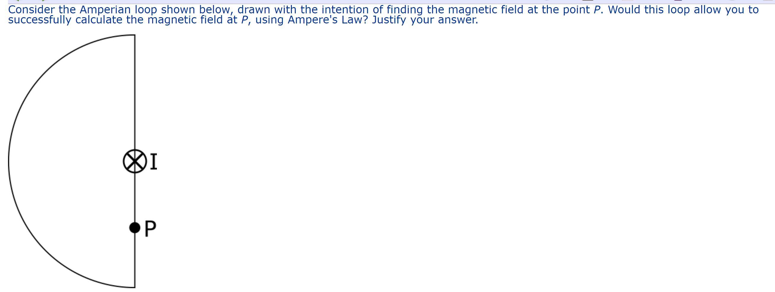 Solved Consider the Amperian loop shown below, drawn with | Chegg.com