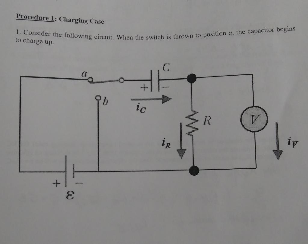 Solved Procedure 1: Charging Case 1. Consider the following | Chegg.com