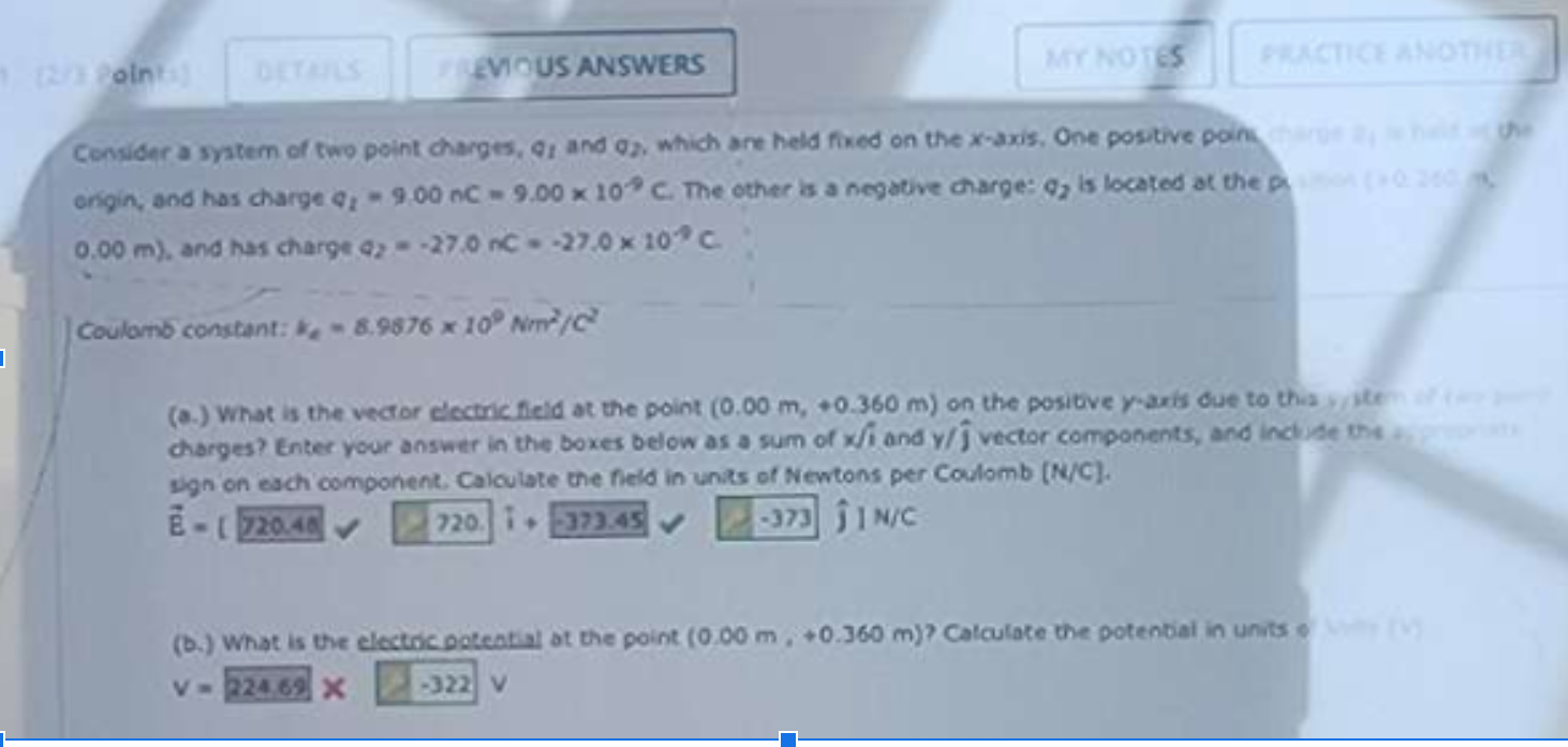 #1: Consider a system of two point charges, q₁ and | Chegg.com