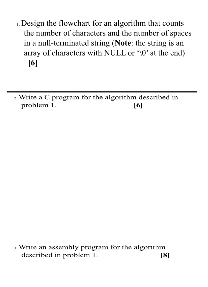 Solved 1. Design the flowchart for an algorithm that counts | Chegg.com