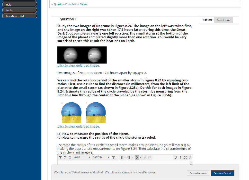 Solved s Question Completion Status: Help Tools Blackboard | Chegg.com
