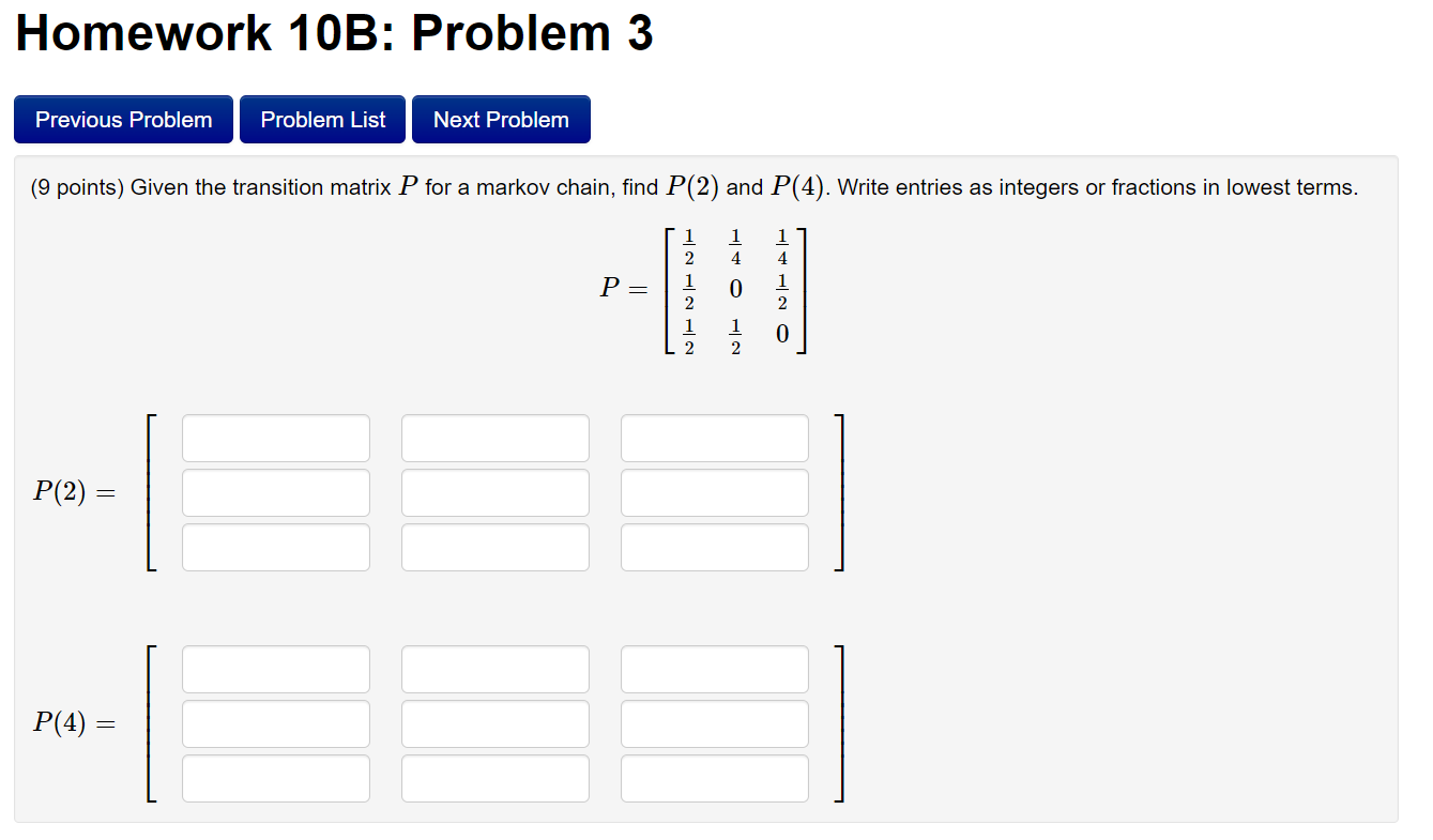Solved Homework 10B: Problem 3 Previous Problem Problem List | Chegg.com