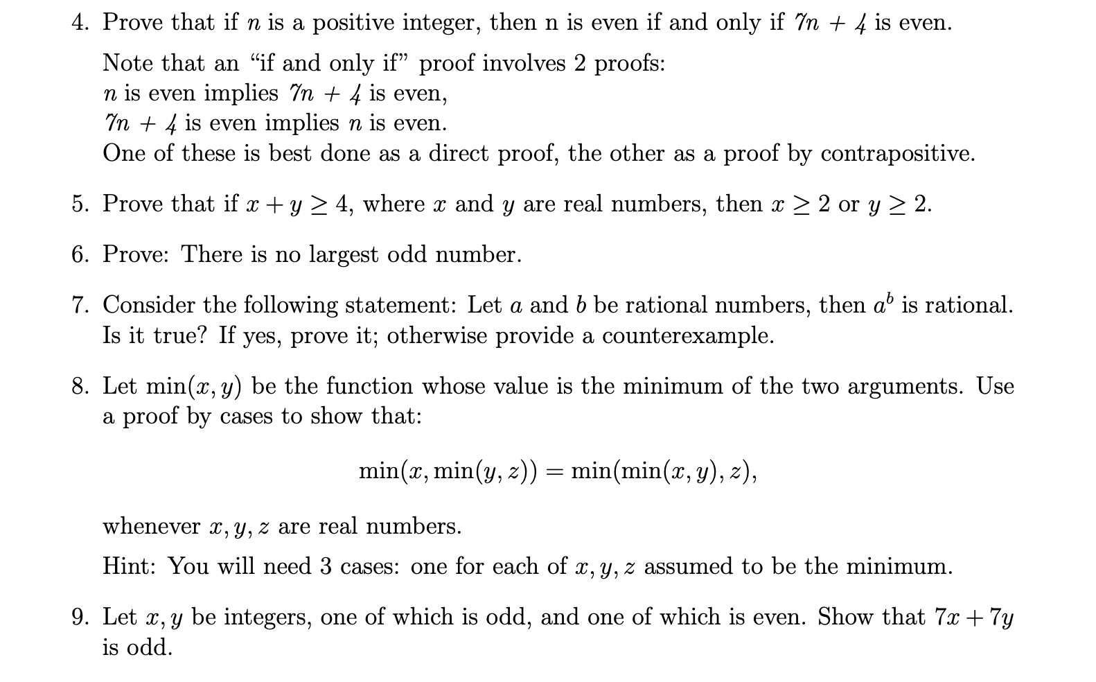 Solved 4. Prove that if n is a positive integer, then n is | Chegg.com