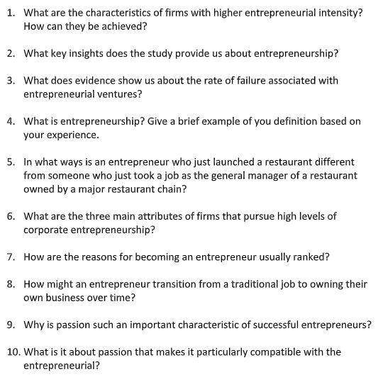 Solved 1. What are the characteristics of firms with higher | Chegg.com