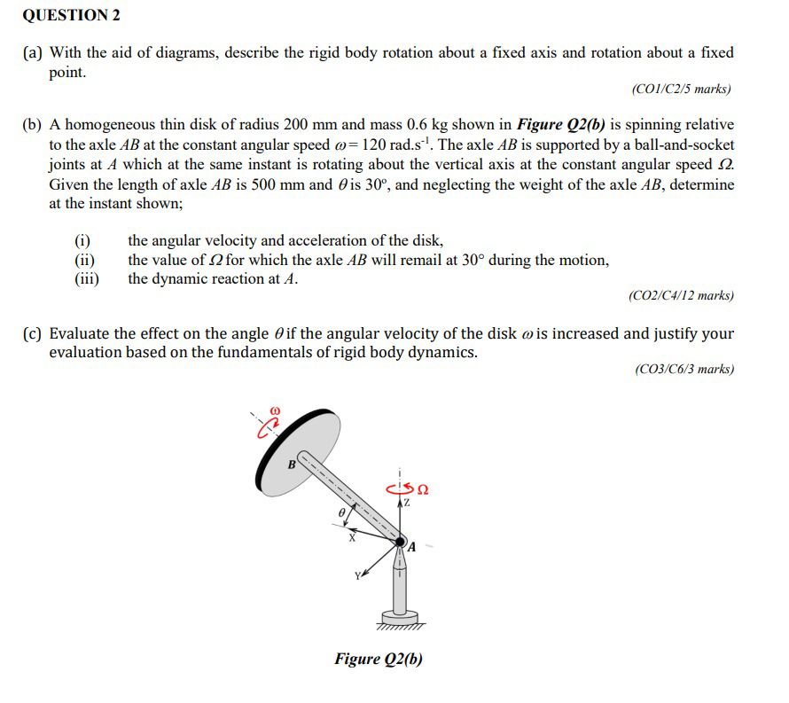 Solved helpQUESTION 2(a) ﻿With the aid of diagrams, describe | Chegg.com