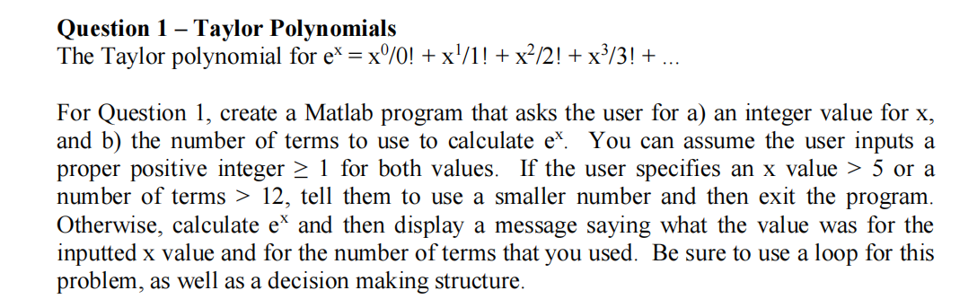 Solved The Taylor polynomial for | Chegg.com