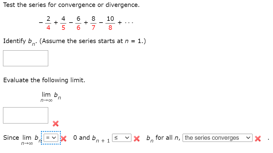 Solved Test the series for convergence or divergence. 2 4 + | Chegg.com