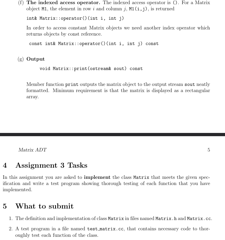 Solved 1 Introduction A m×n matrix is a two-dimensional | Chegg.com
