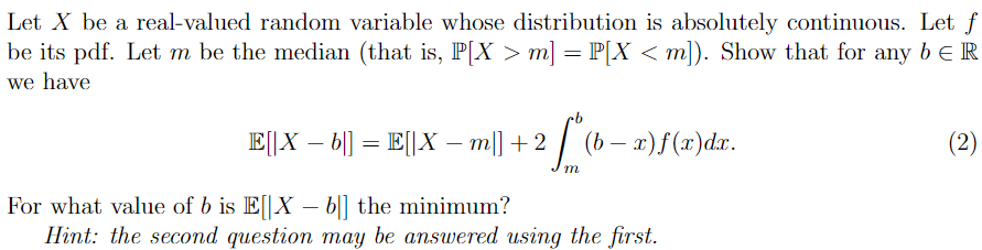 Solved Let X be a real-valued random variable whose | Chegg.com