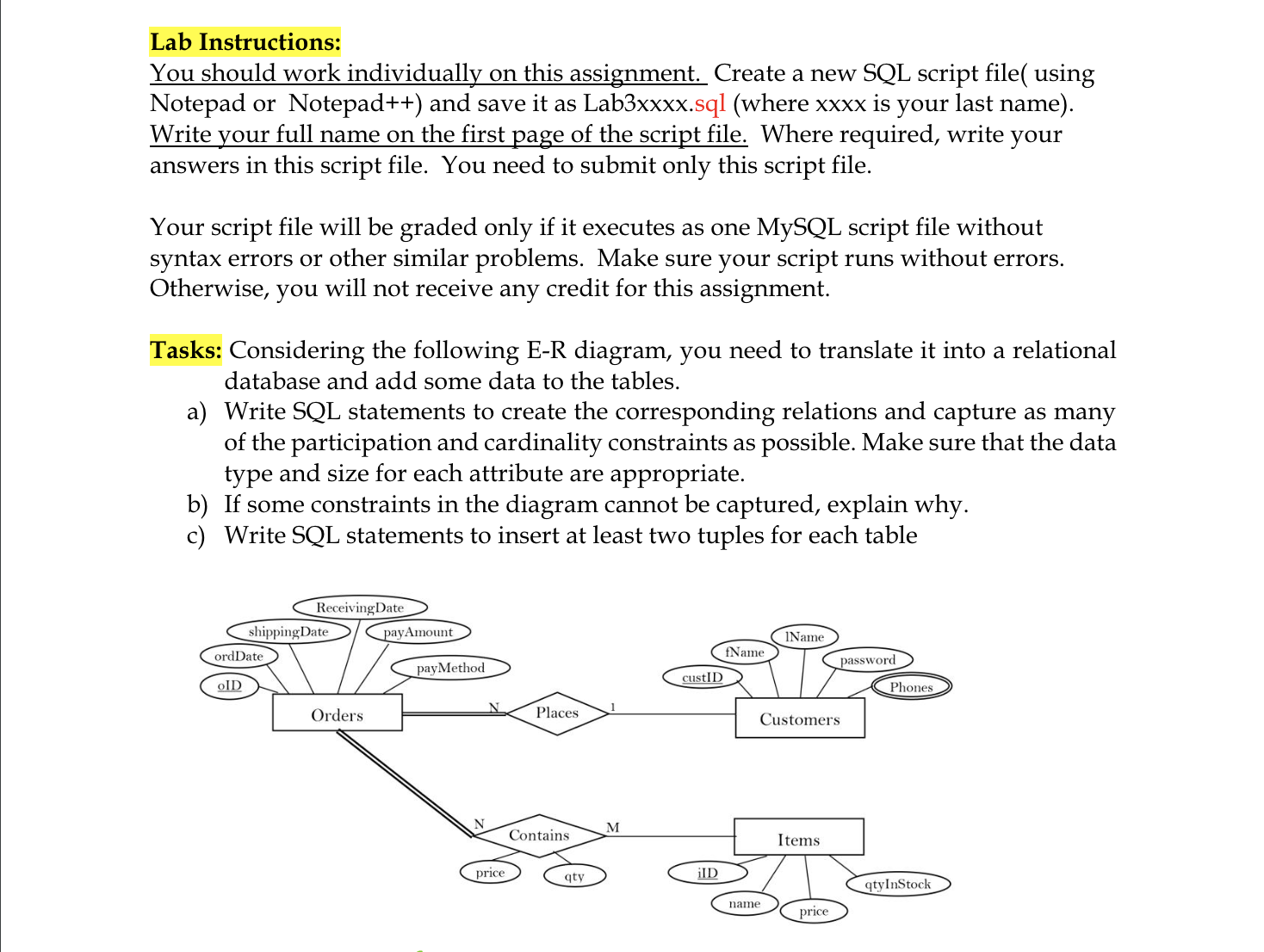 Solved Lab Instructions: Name: YourNameGoesHereClass: CST | Chegg.com